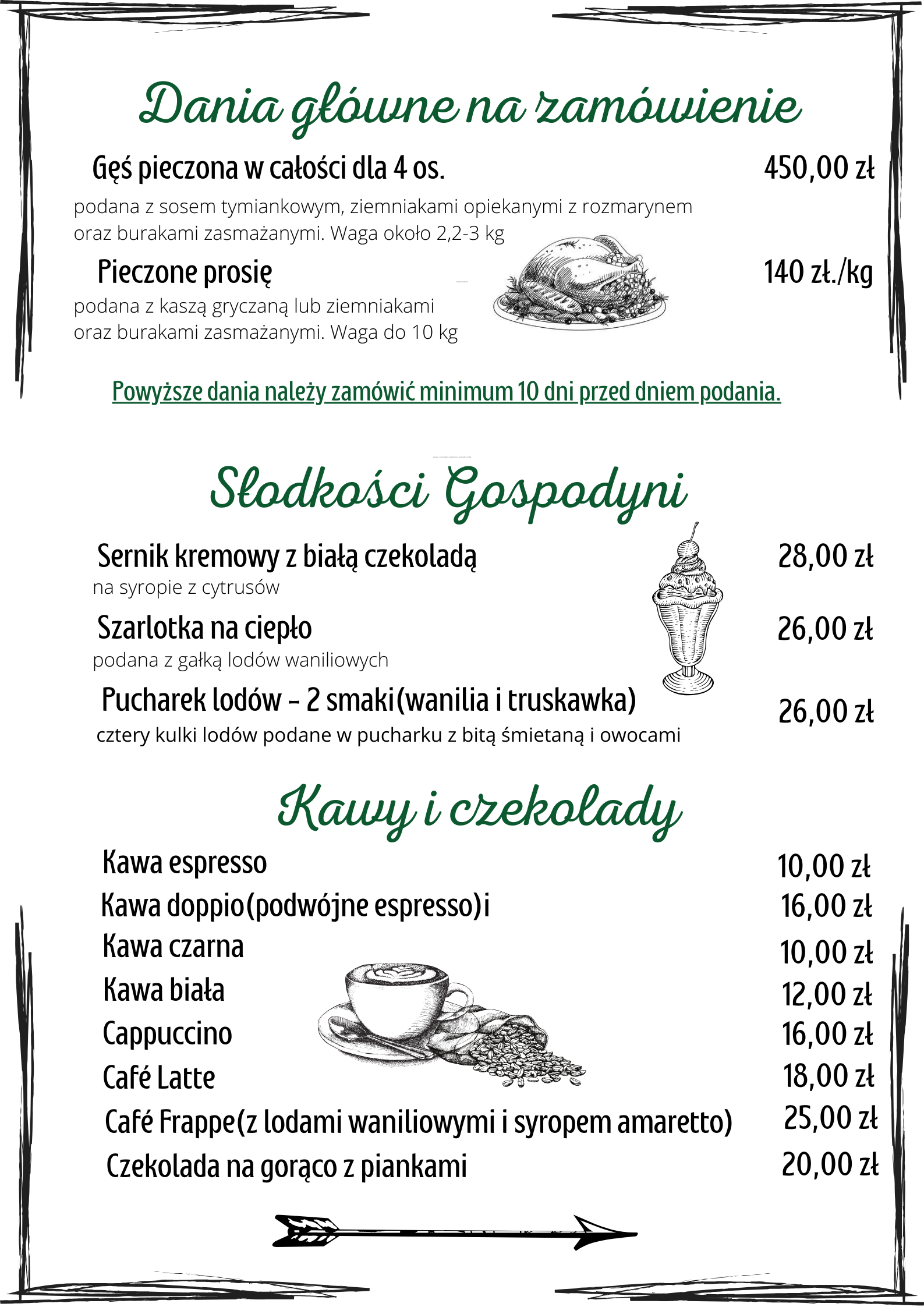Strona główna Gospoda Zalewajka » Menu