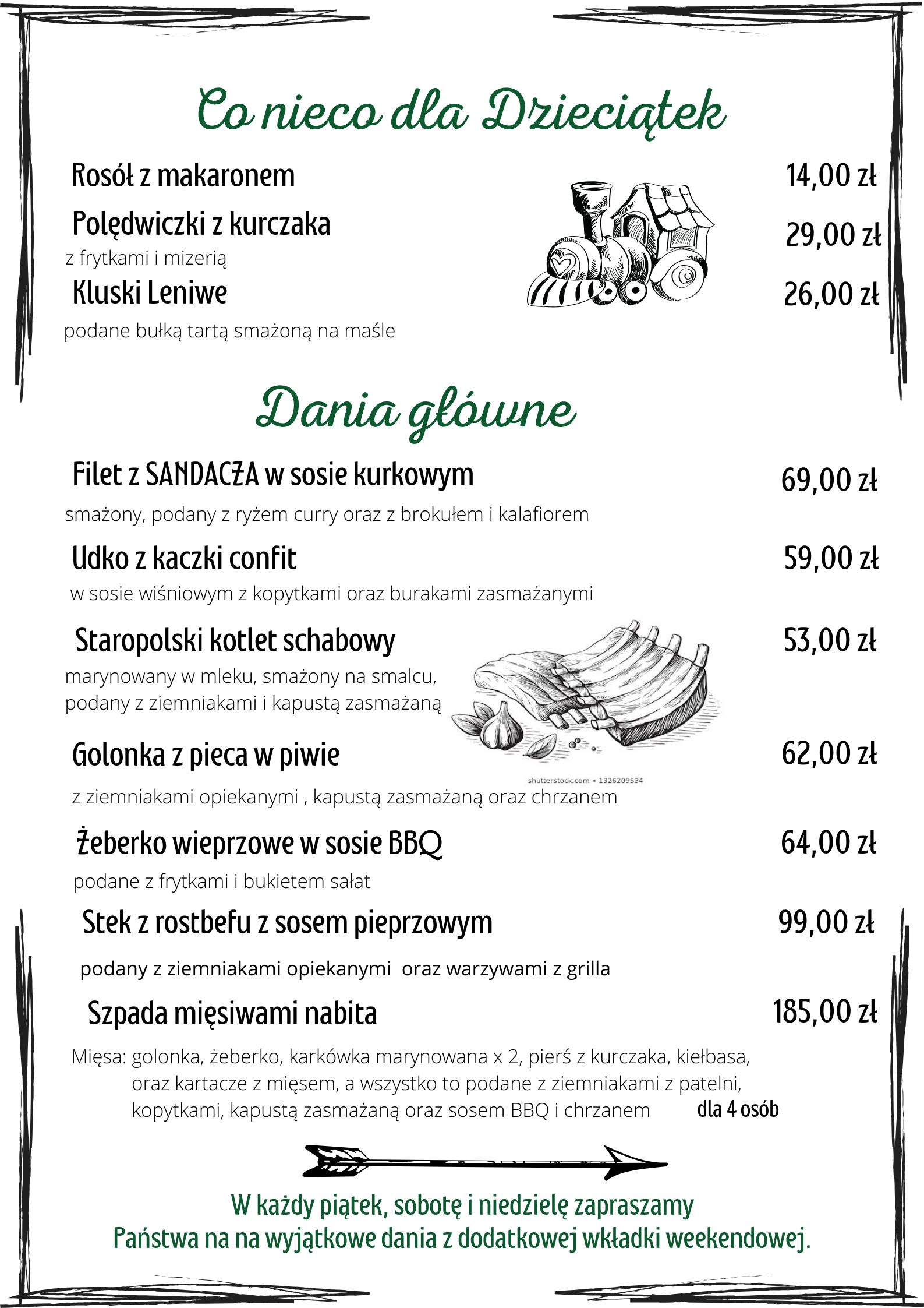 Strona główna Gospoda Zalewajka » Menu