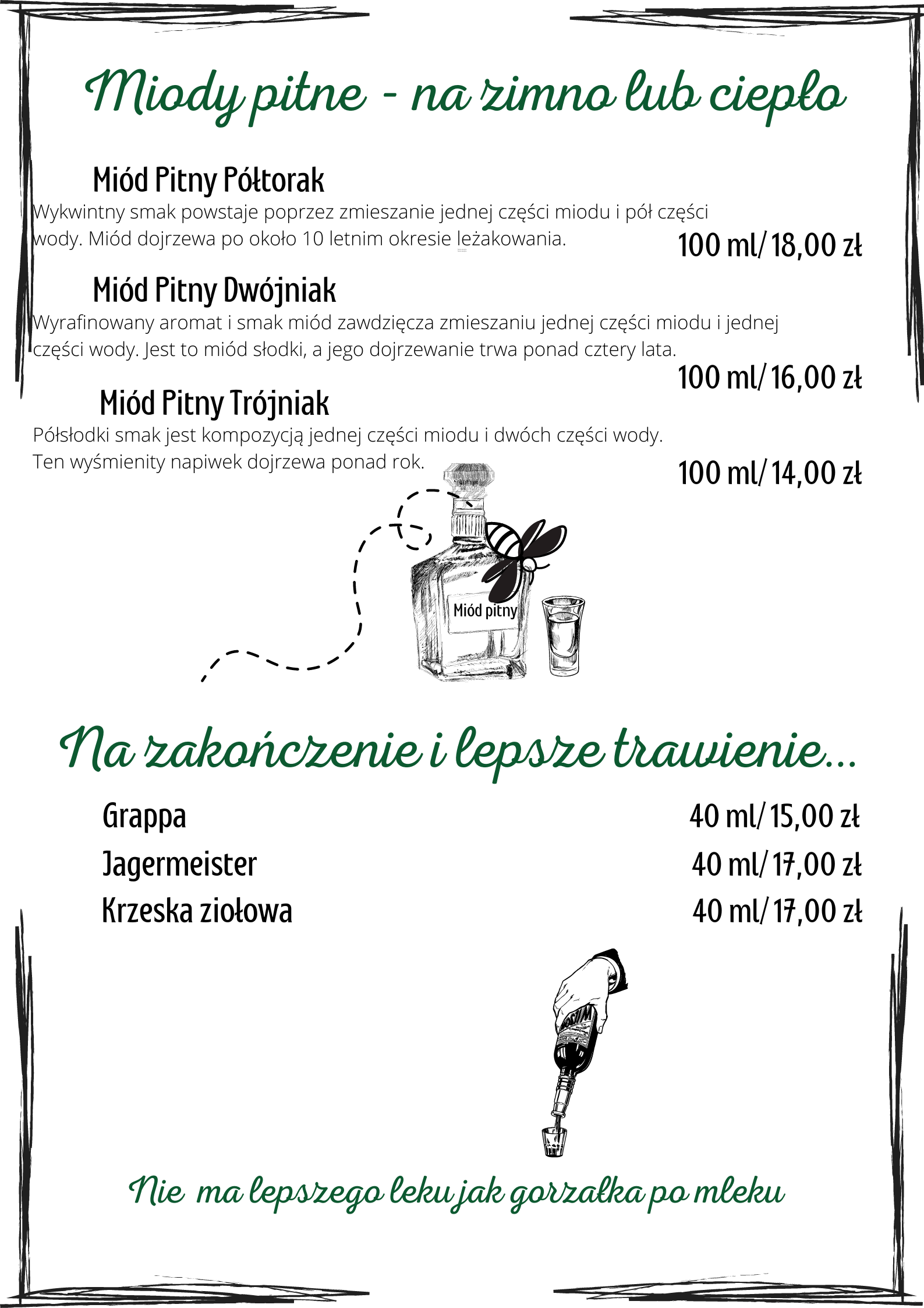 Strona główna Gospoda Zalewajka » Menu